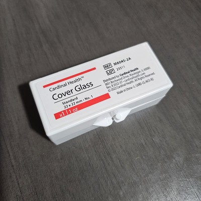 4 Pack Cardinal Health Cover Slips Glass Standard 22 x 22 #2 M6050 2A ...