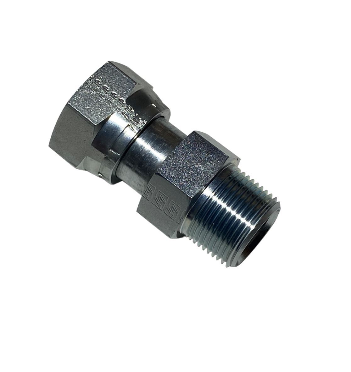 Brennan Swivel Connect, Steel, Fem. ORFS, Thread 1-7/16" x Male Thread ...