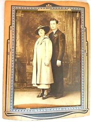 Antique 1937 Bessie Ben Bennett Married Couple Picture Photograph Art ...