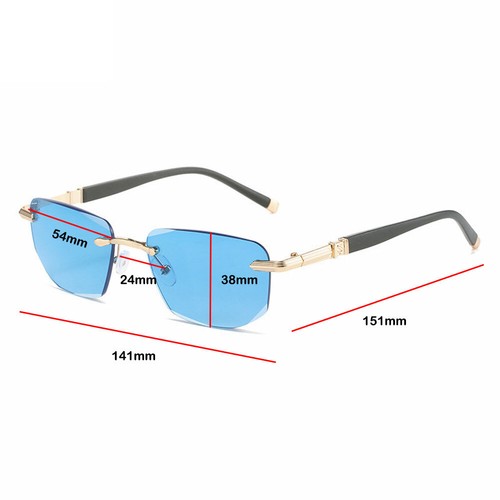 3 Pack Tinted Rimless Blue Light Blocking Reading Glasses Sunglasses ...