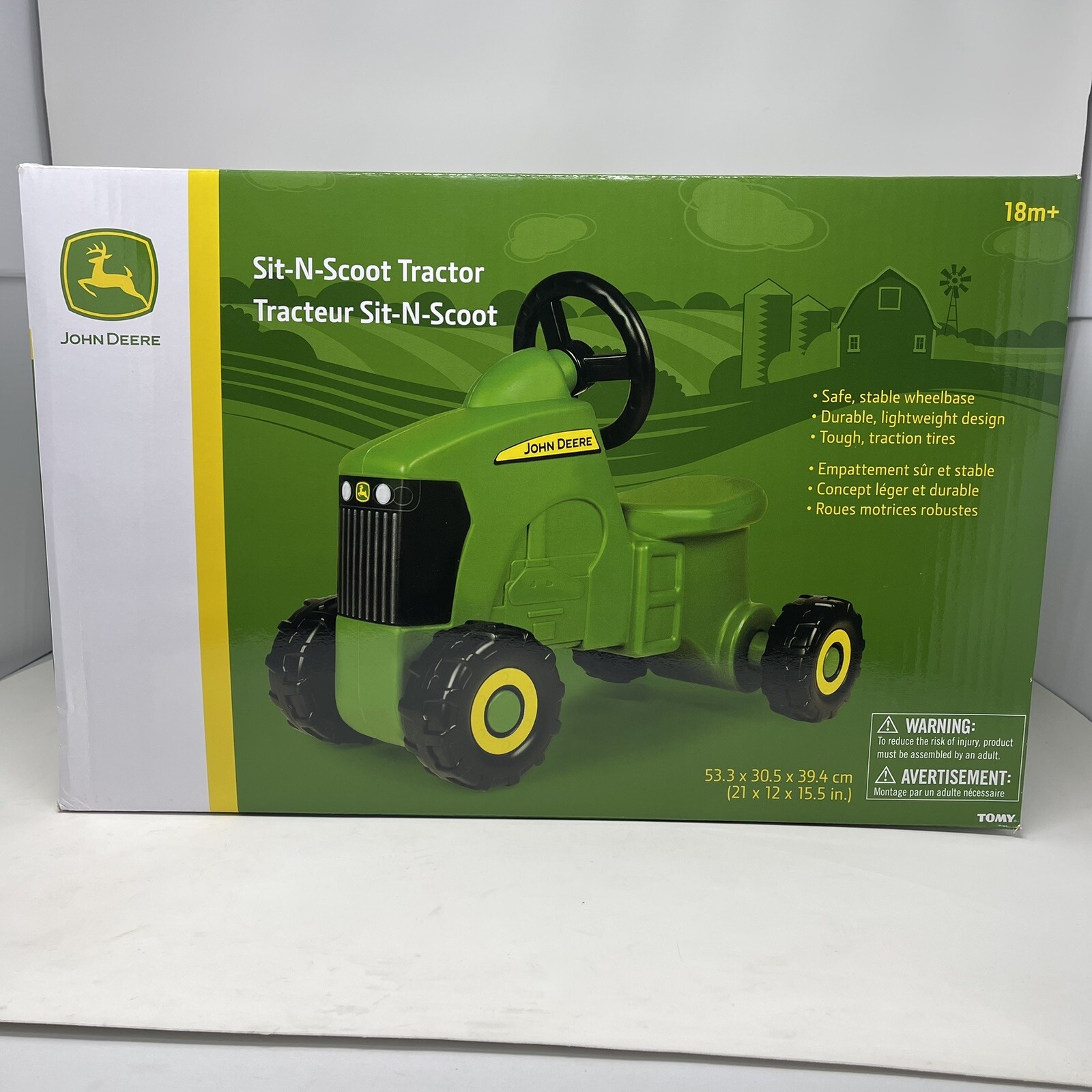 John Deere Sit N' Scoot Tractor Foot To Floor Kids Ride On 18m+ NEW | eBay