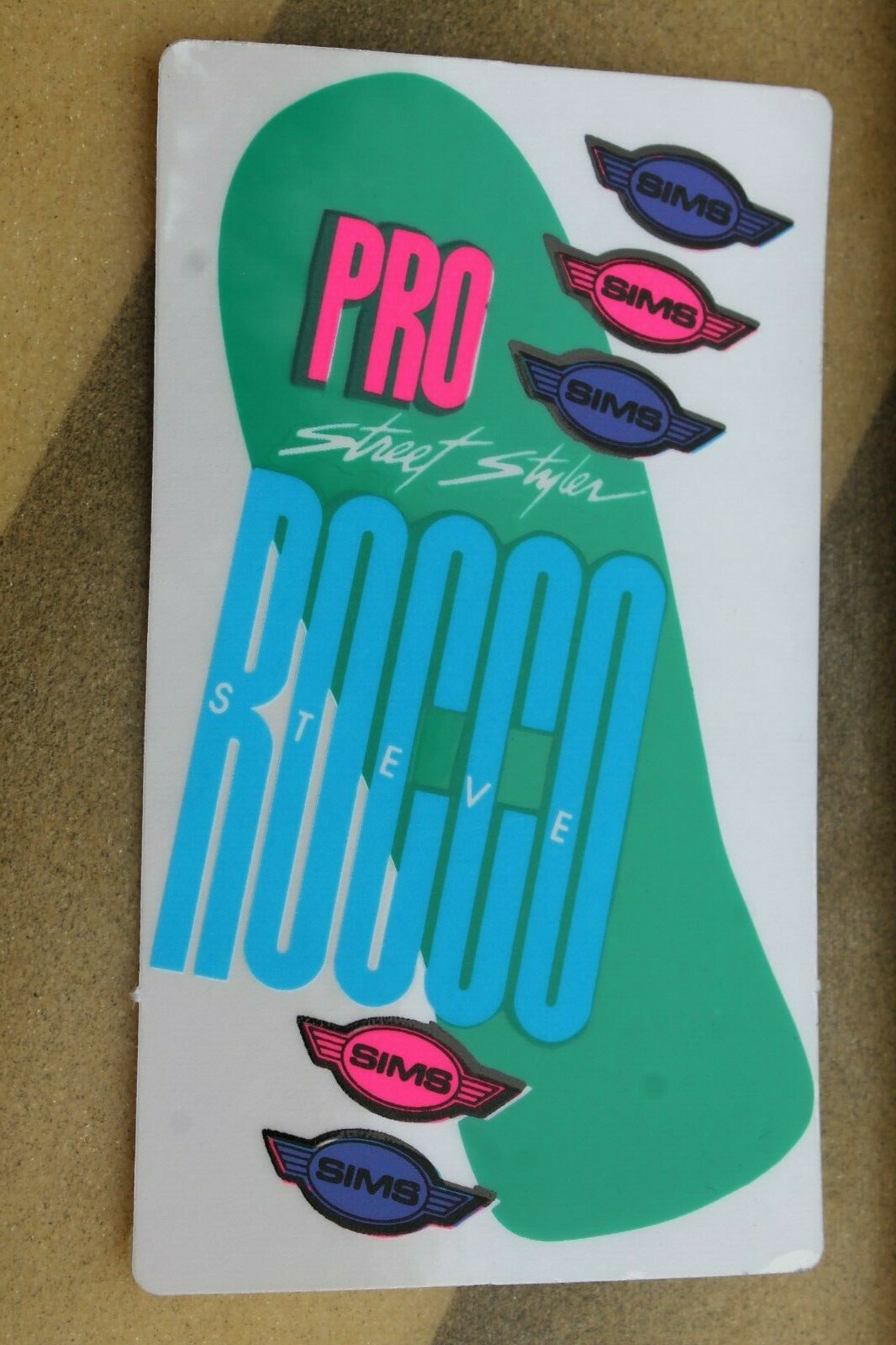SIMS Skateboards Steve Rocco Street Style 80s Neon Vintage ...