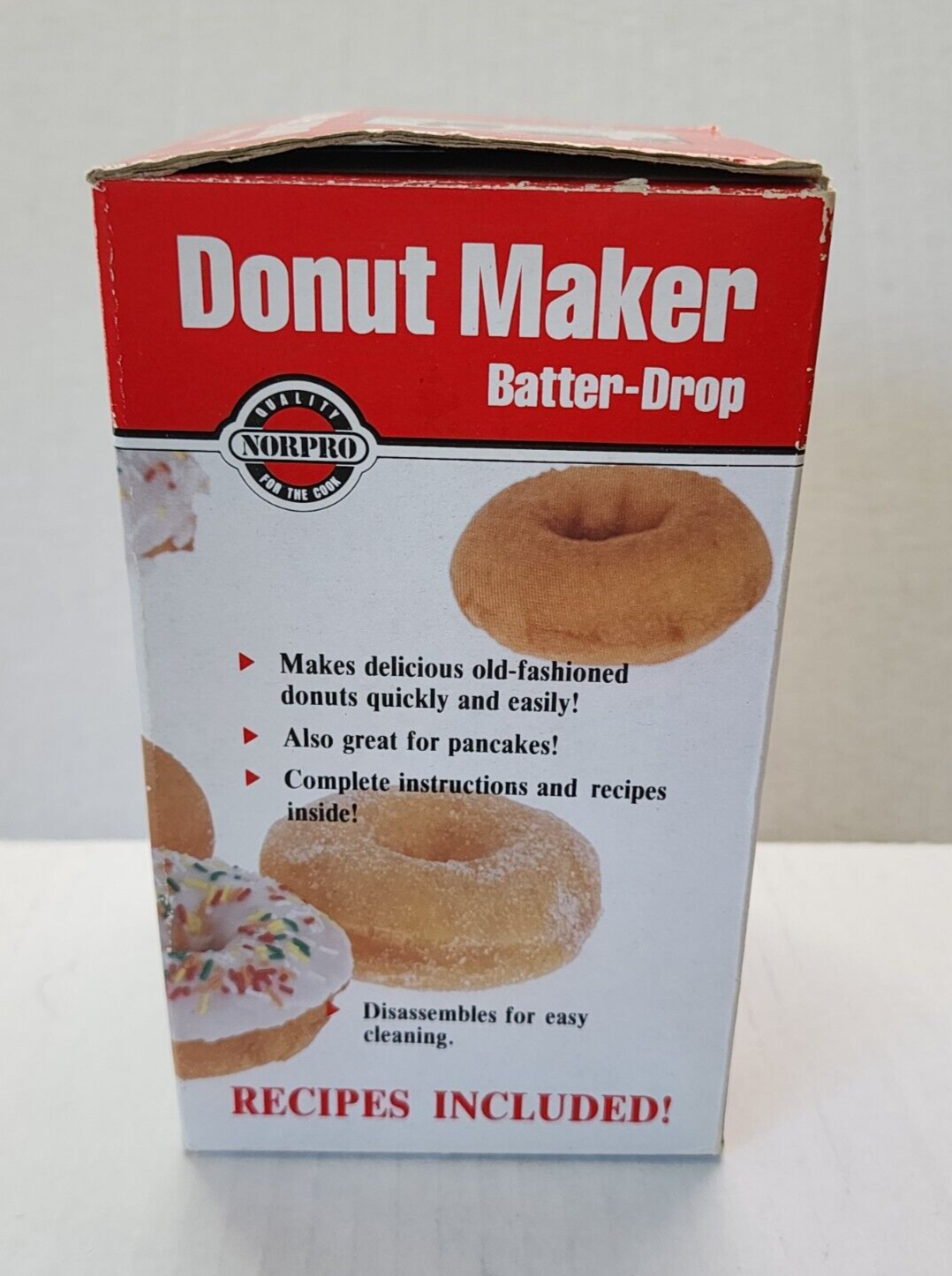 Norpro Donut Maker batter-drop pancakes waffles crepes convenient pour ...