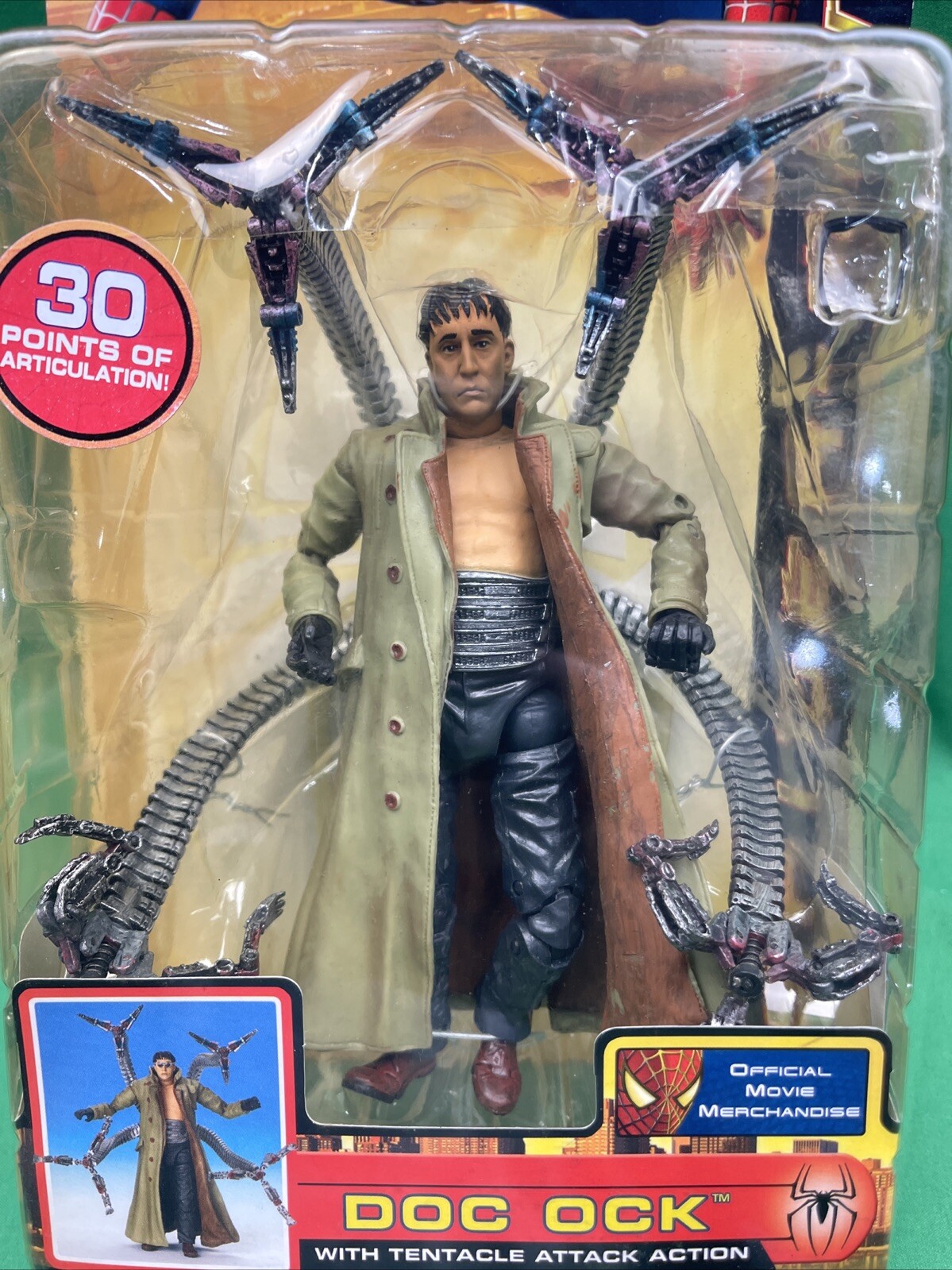 Spider-Man 2 Doc Ock Action Figure w/ Tentacle Attack Action Toy Biz ...