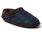 Dearfoams Boy's Watchman Plaid Memory Foam Slippers Boy Size 9-10 Shoes ...