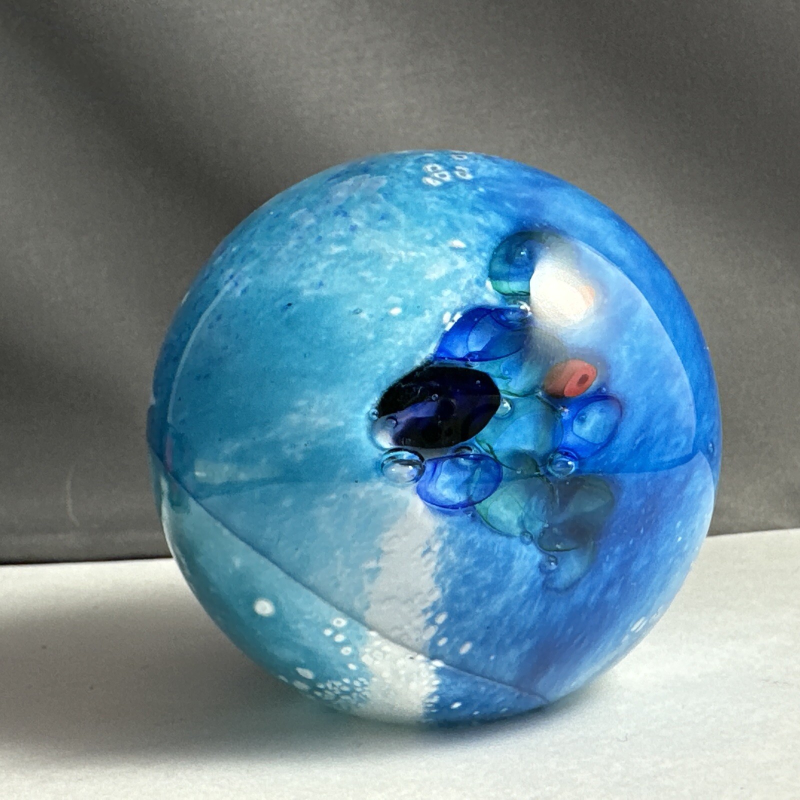 Hand Blown Glass Tide Pool paper Weight By Mark Gordon Signed | eBay