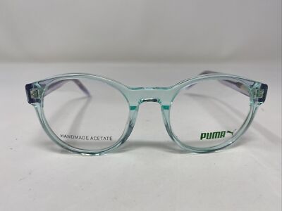PUMA EYEGLASSES FRAME PJ00430 002 46-19-130 TEAL PURPLE FULL RIM W811 ...