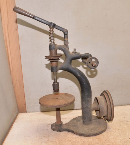 Antique watch maker drill press bench top gunsmith jewelers collectible ...
