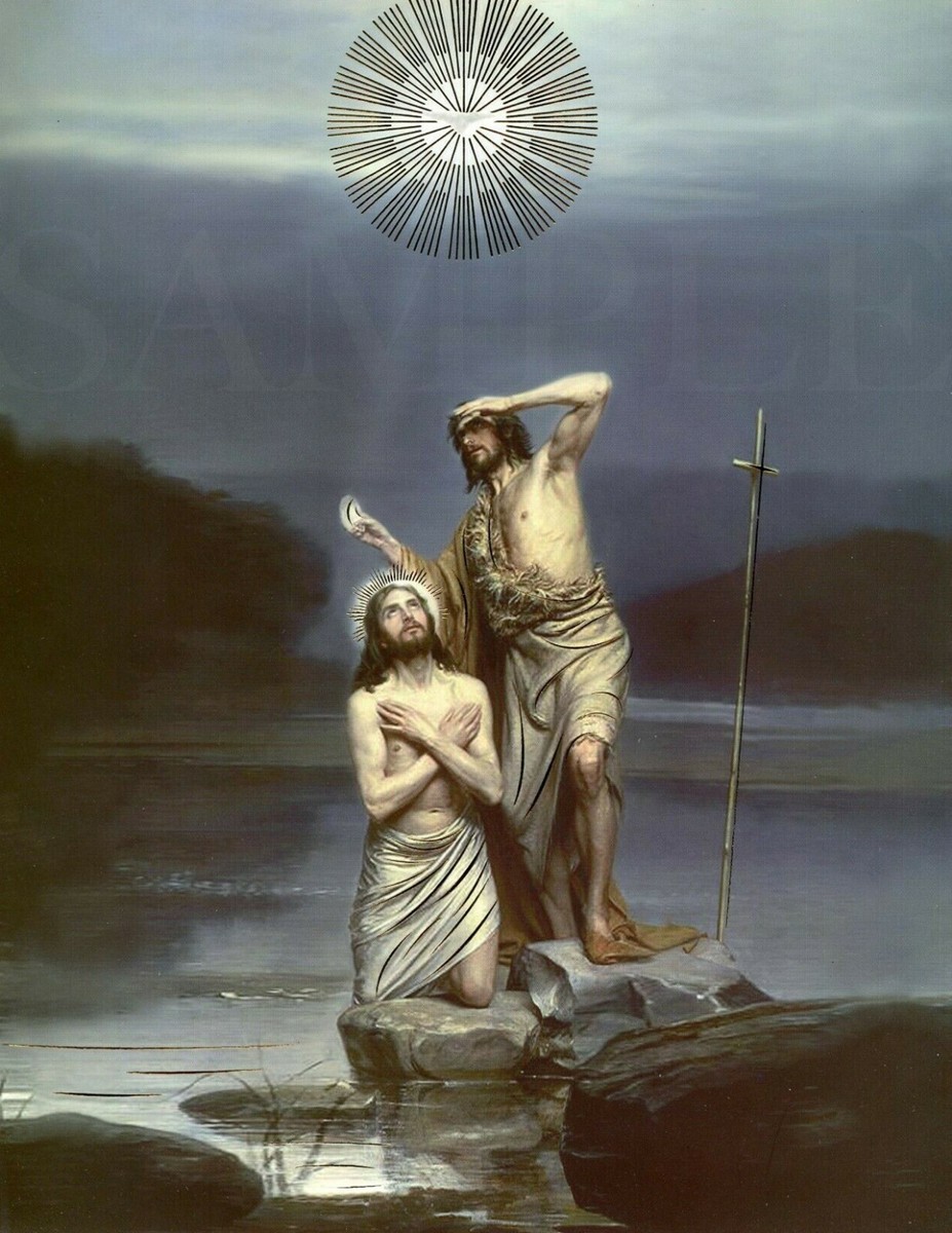 Jesus Baptism Painting