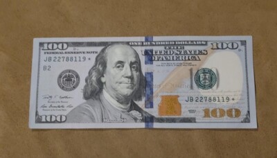 Rare Fancy Number Star note 100 Dollar Bill-JB22788119* | eBay