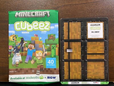 NEW Woolworths Minecraft Cubeez #34 CHEST - FREE POSTAGE | eBay