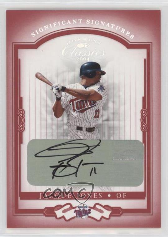 2004 Donruss Classics - Significant Signatures Red #108 Jacque Jones ...