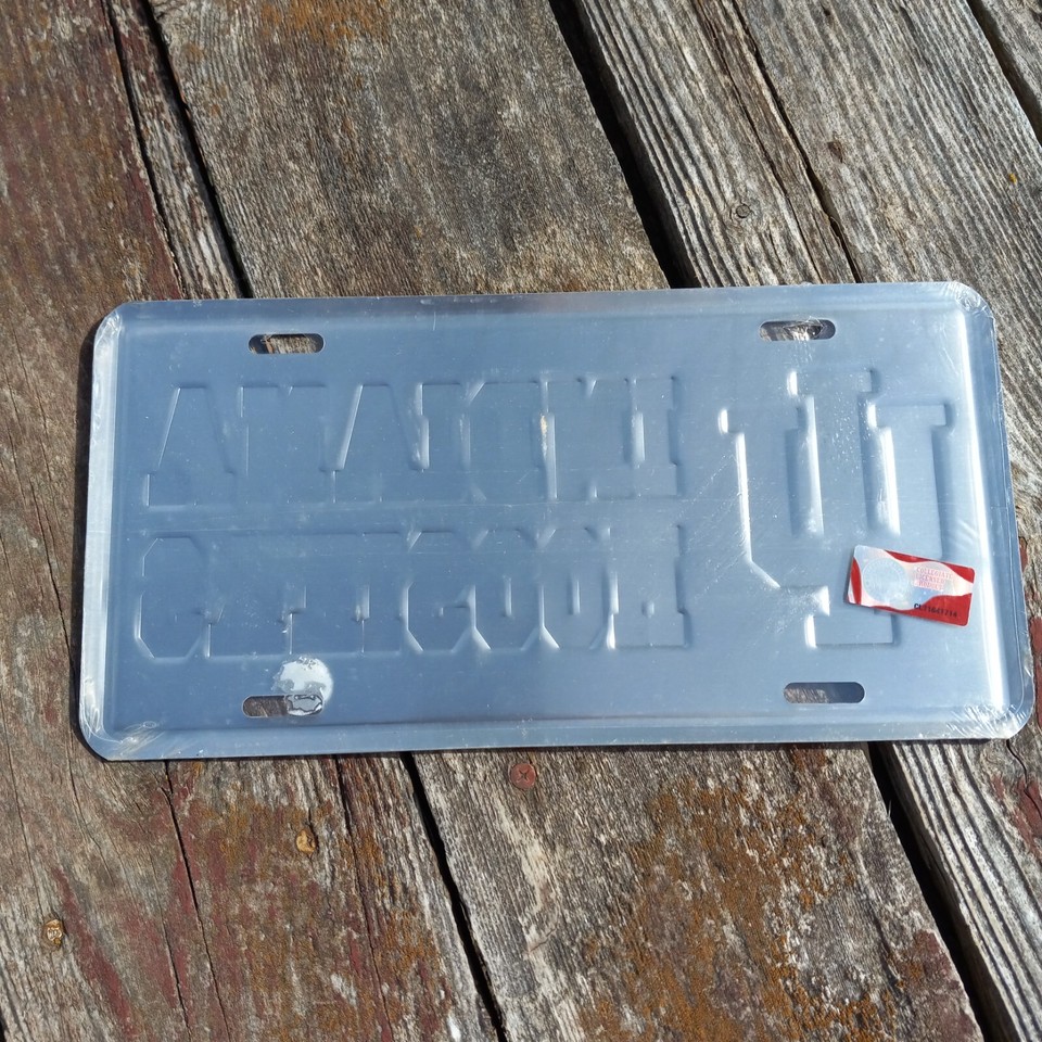 Booster License Plate: UI Indiana Hoosiers (metal sealed in plastic) | eBay