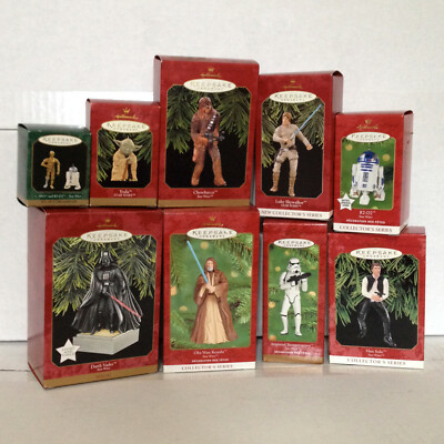 Hallmark Keepsake Ornaments Star Wars Series 9 item Lot Christmas NIB ...
