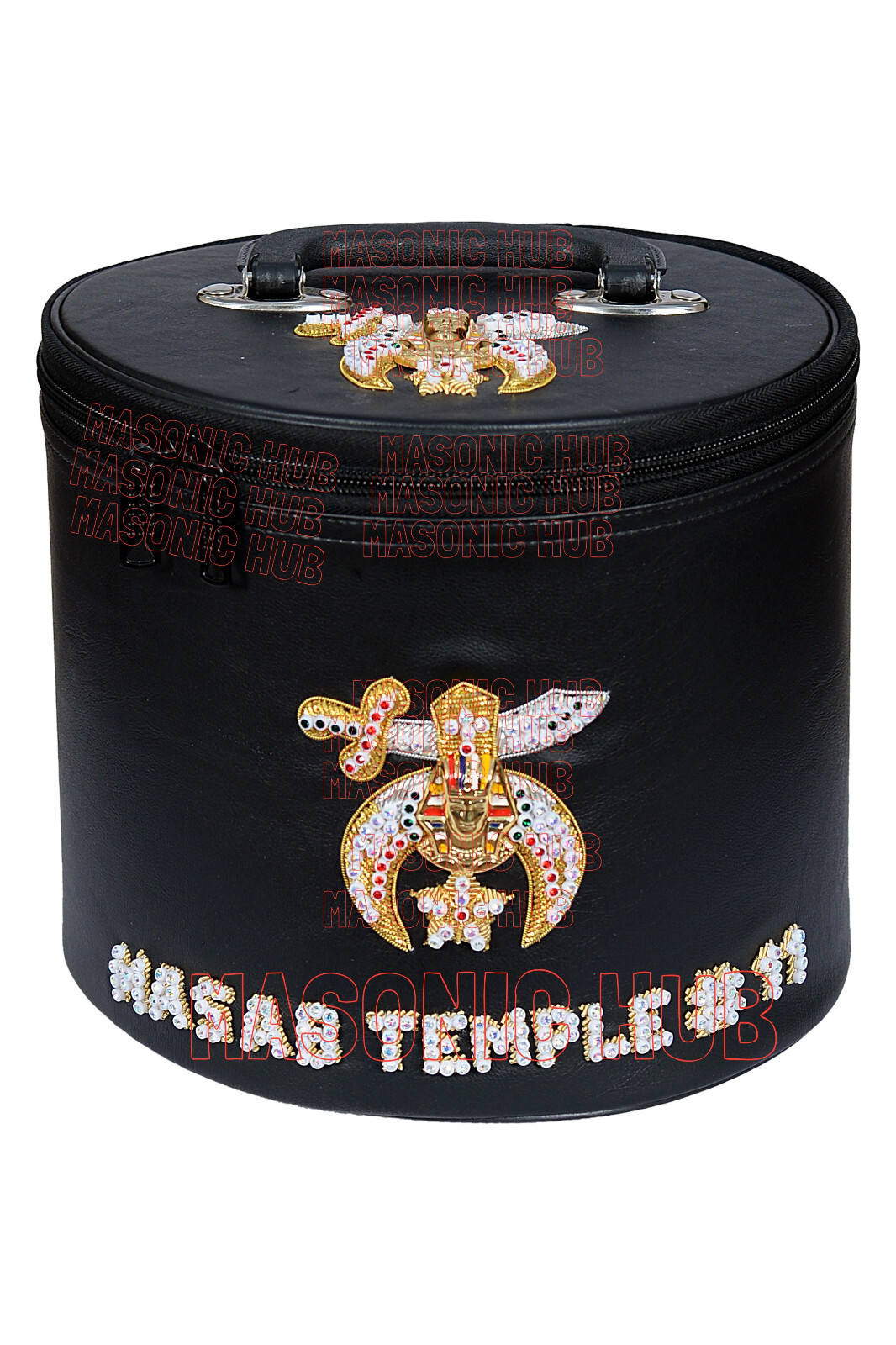 MASONIC SHRINER FEZ CASE WITH YOUR CUSTOMIZE DETAILS + TEMPLE AND YOUR ...