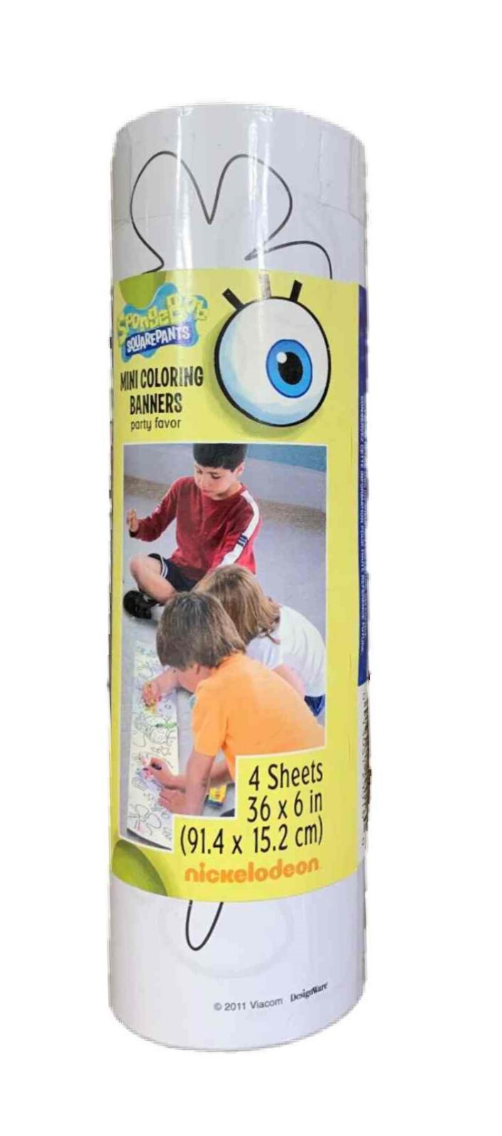 SpongeBob SquarePants Mini Coloring Roll (4 Sheets, 36” x 6”) | eBay