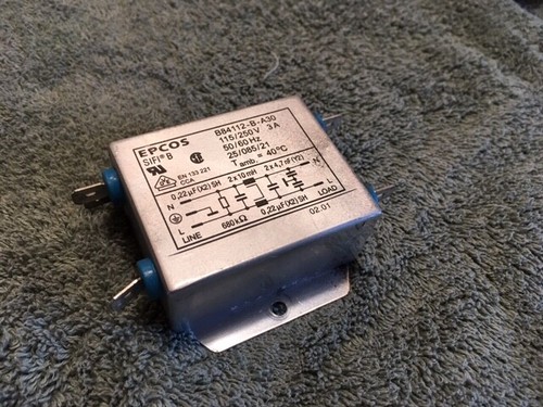 EPCOS B84112-B-A30 Power Line Filter 115/250V 3A ***FREE USA SHIP*** | eBay