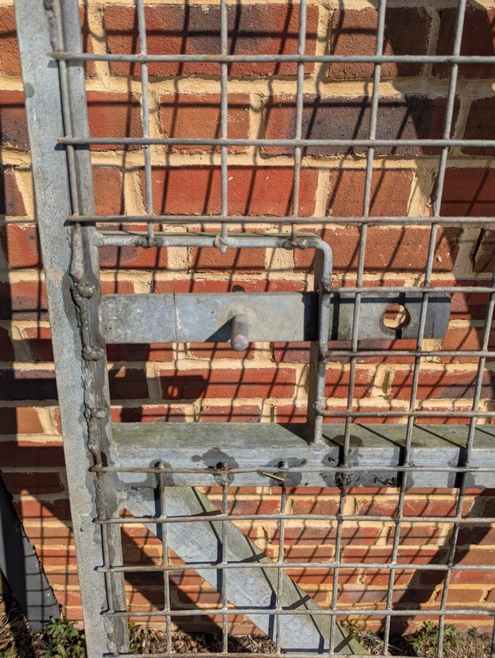 Galvanised Steel Mesh Gate | eBay UK