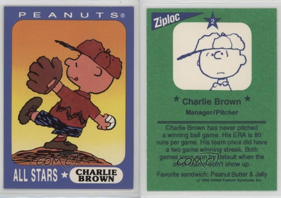 1990s Ziploc Peanuts All-Stars Charlie Brown #2 5w0 | eBay
