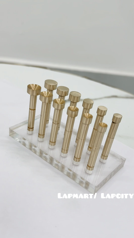 Durable Brass Dops Set of 12 for Lapidary Faceting Machines | eBay