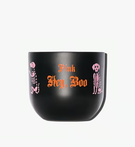 NEW 25$ Victoria's Secret 1 wick PINK Hey,Boo 2.O Scented Candle 6.5oz ...