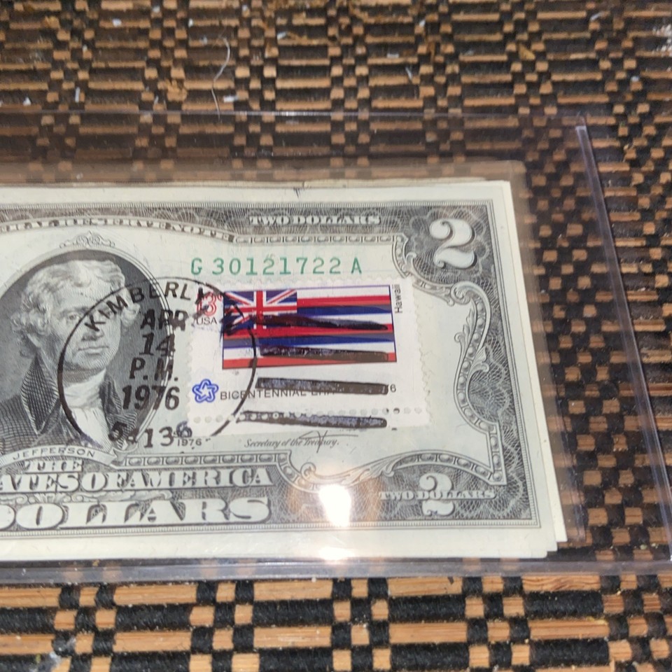 1976 $2 FEDERAL RESERVE NOTE FIRST DAY ISSUE WISCONSIN STAMP | eBay