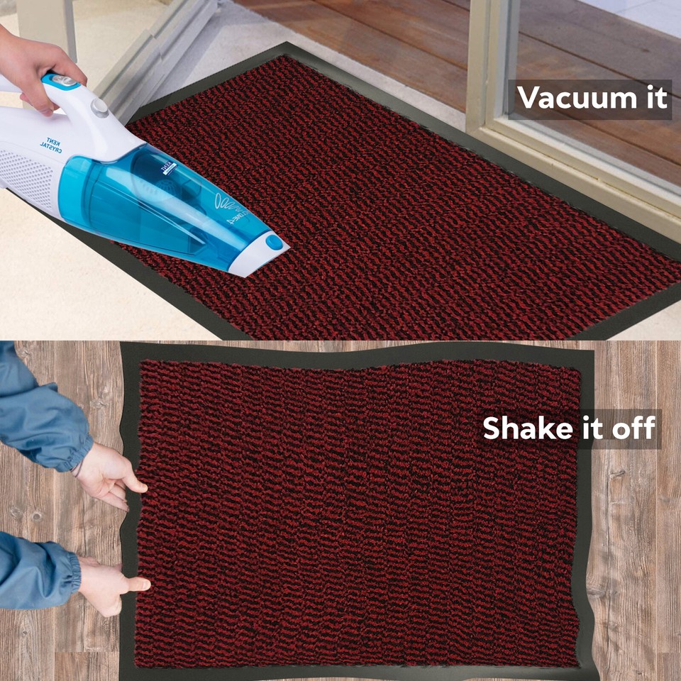 Large Heavy Duty Rubber Barrier Non Slip Door Mat Runner Rugs Back Hall ...
