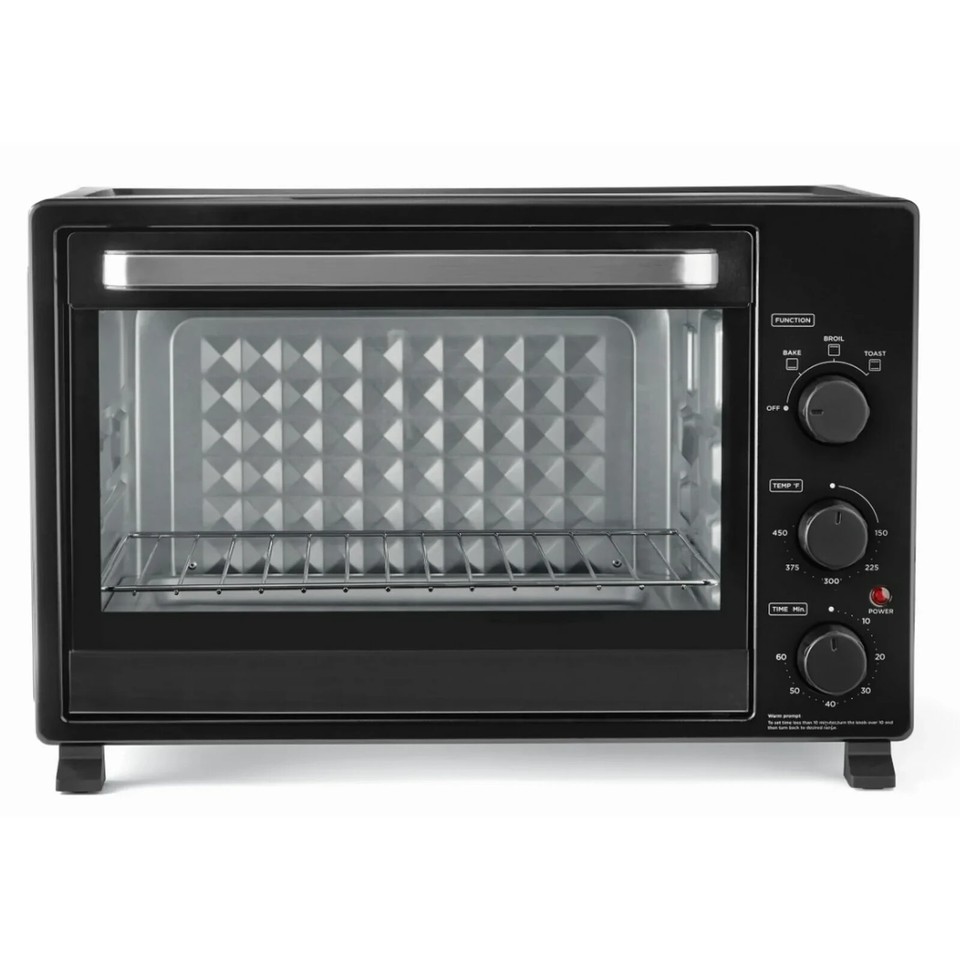 Mainstays XL Toaster Oven, 32L/ 6-Slice Family Size, Black, 1500W | eBay