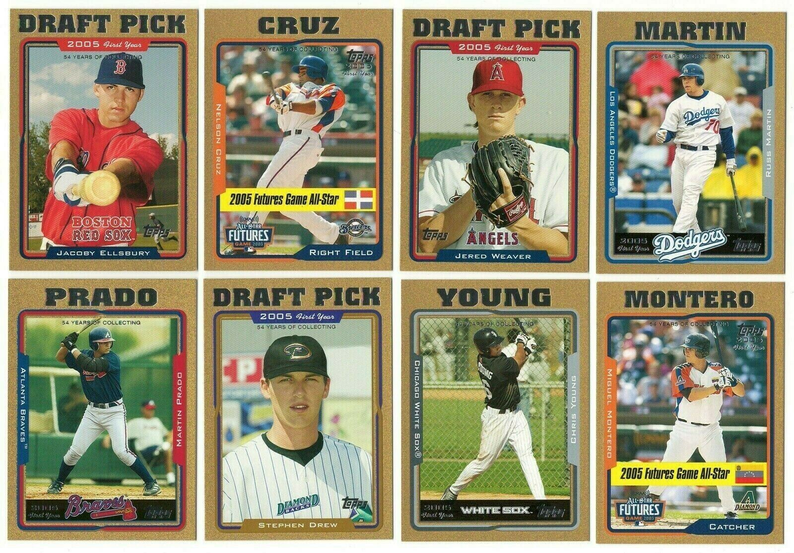 2005 Topps Update GOLD Complete Team Set #/2005 Rookie Card FY RC DP ...