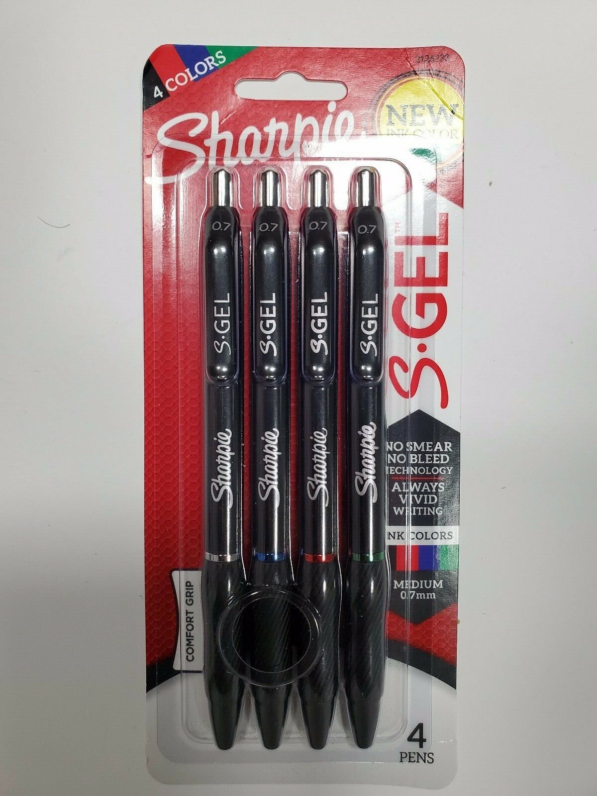 Sharpie Pen S-gel 4 Colors Med 0.7 Black Blue Red Green for sale online ...