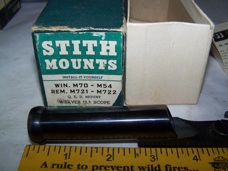 Vintage Stith Winchester 70 54 Rem 721 722 Alaskan Scope Mount w box ...
