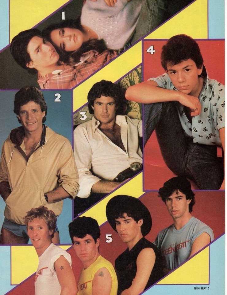 John Stamos pinup Steve Bond Glenn Scarpelli David Hasselhoff Tom ...