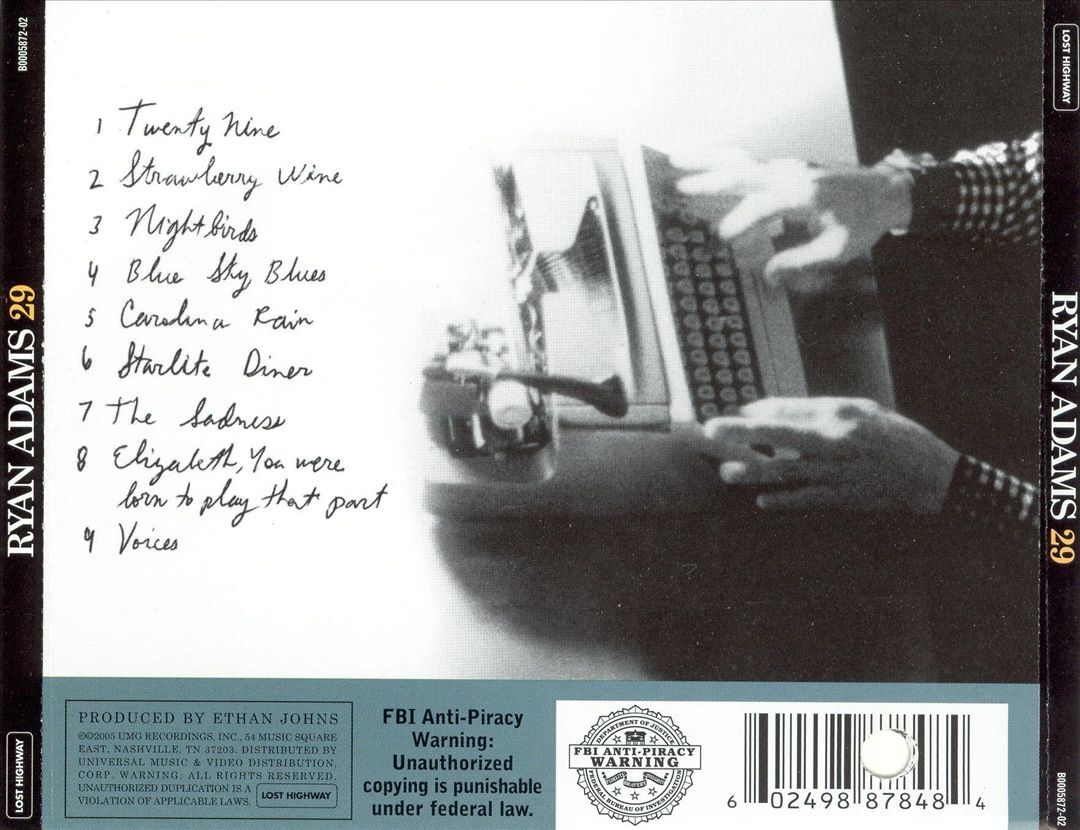 RYAN ADAMS - 29 NEW CD 602498878484| eBay
