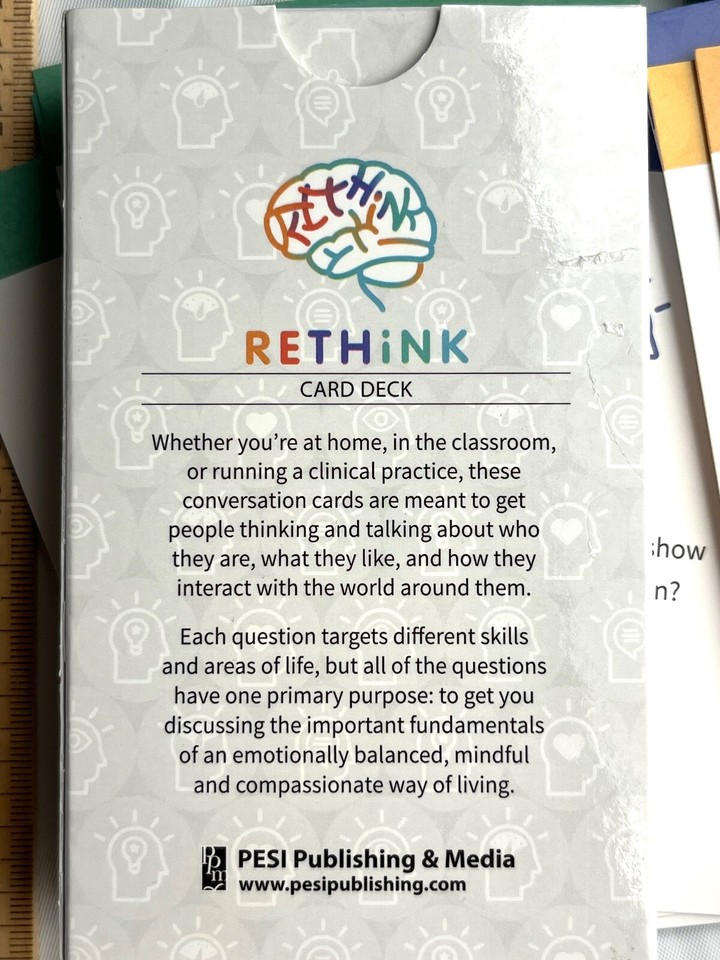 230346 Toy RETHINK CARD DECK MINDFUL CONVERSATION STARTERS EUC ...