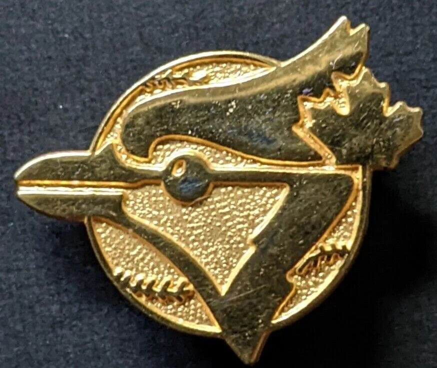 Small Gold Version Toronto Blue Jays Bird Head & Ball MLB Baseball ...