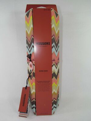 Missoni for Target Wine Box Carrier Zig Zag Chevron Brown Limited 12 ...