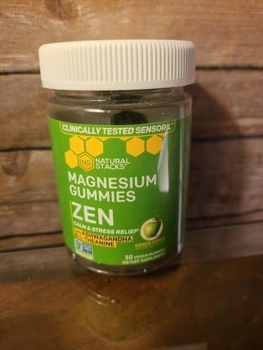 Magnesium ZEN Gummies WITH Tm SENSORIL Ashwaganda l-THEANINE. Green ...
