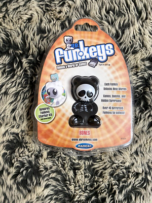 NEW RARE SEALED MATTEL RADICA UB FUNKEYS BONES FIGURE NIB BLACK WHITE ...