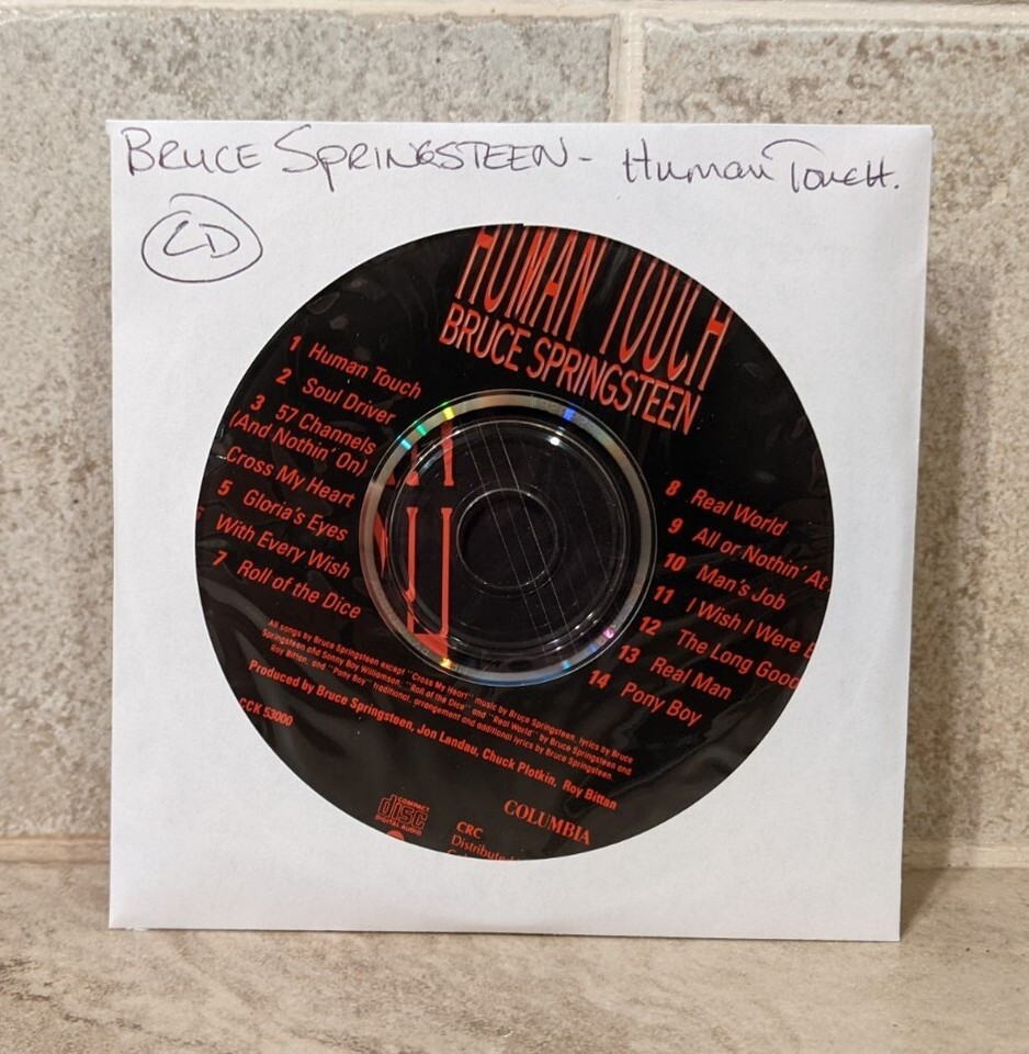 Bruce Springsteen - Human Touch CD (Disc & Cover Only) 1992 Columbia ...