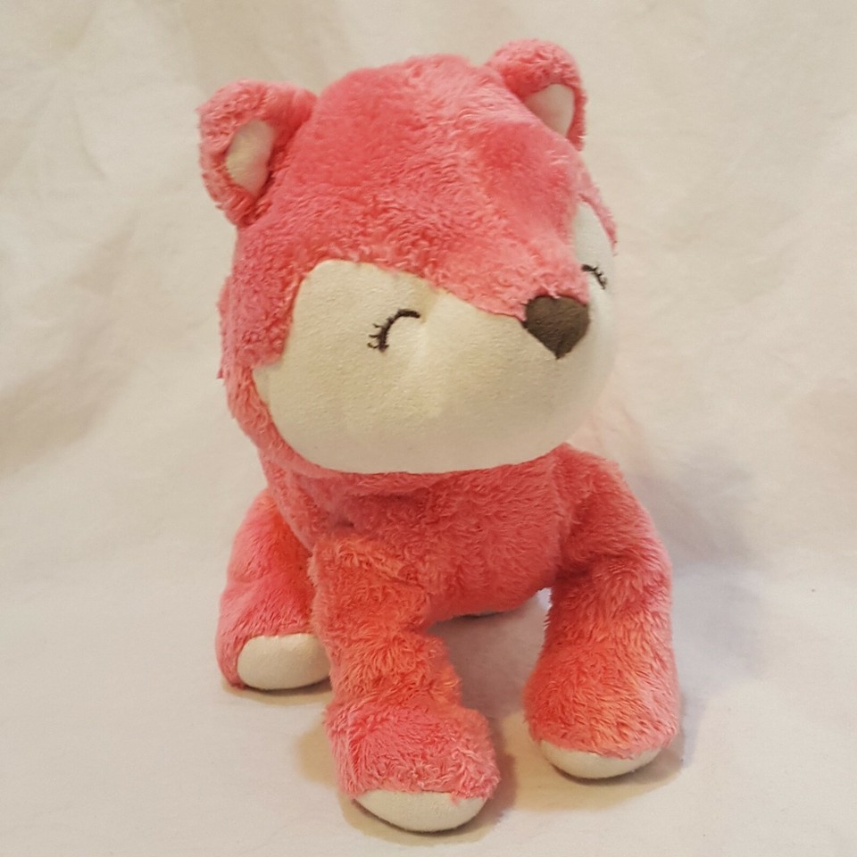Pink Salmon Baby Fox Plush Stuffed Animal 2015 6" Carters | eBay