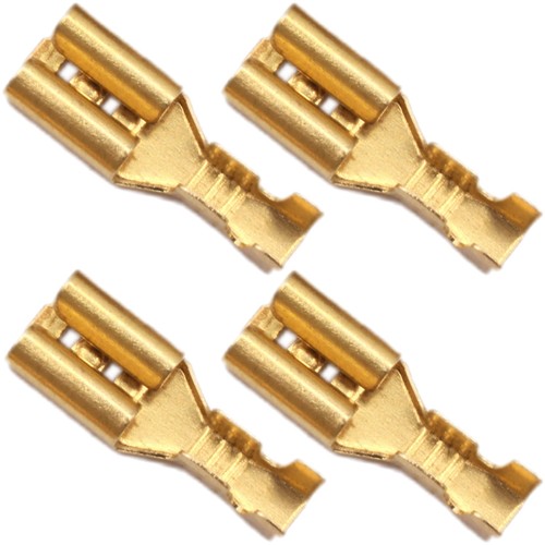 100 Cable Shoes Cable Shoe 4.8mm Uninsulated Blank 0.5 - 1.5 Flat ...