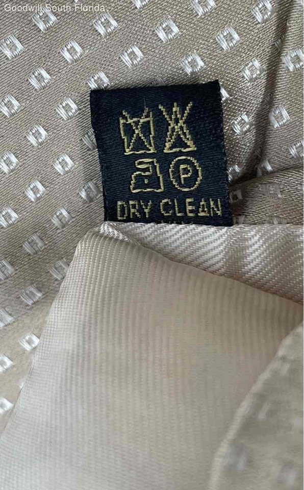 Valentino Mens Beige Geometric Print Keeper Loop Adjustable Designer ...