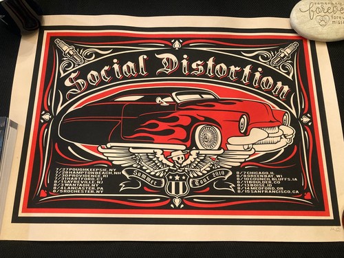 2010 Social Distortion Tour Poster Signed And Numbered By Peter MacPhee ...