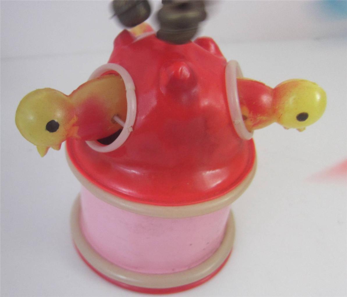 Vintage Wind Up Toy Celluloid Chirping Birds Japan 1950's Revolving ...