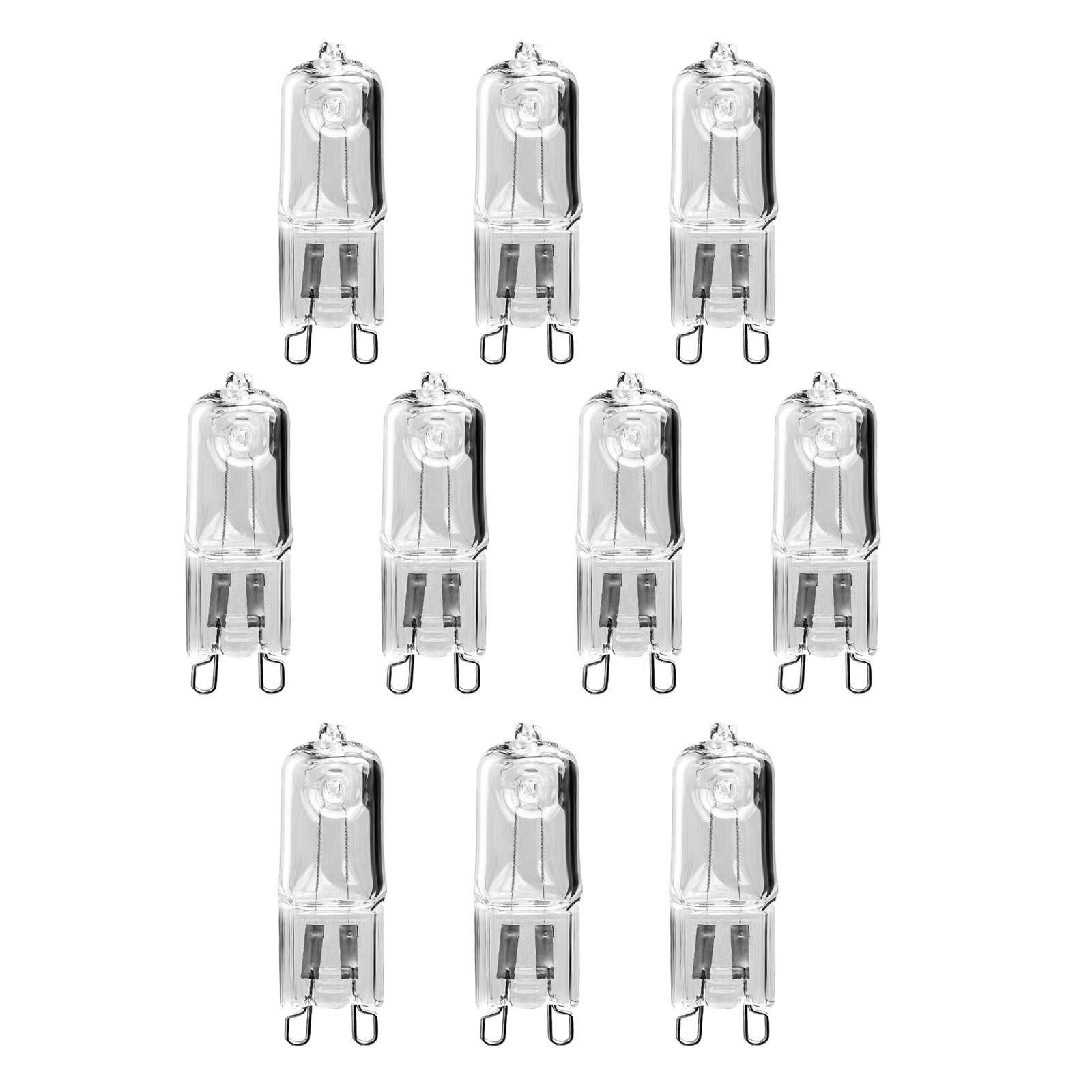 10x 28W Halogen Lamps G9 Light Bulbs 2 Pins Versatile Oven Light Bulbs ...