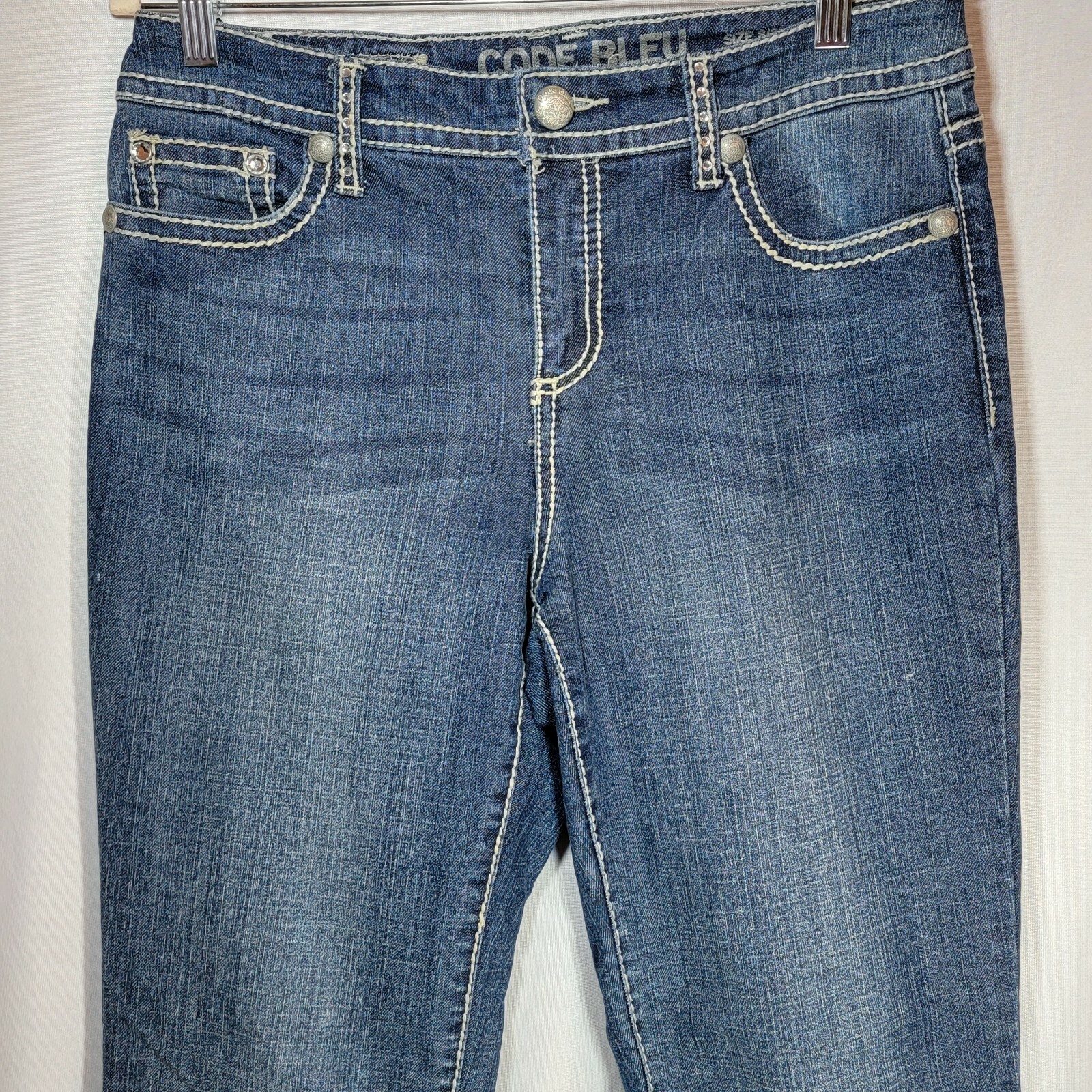 Code Bleu Women's Jeans Sz 8/28 Marielle Slim Straight Blue Mid Rise ...