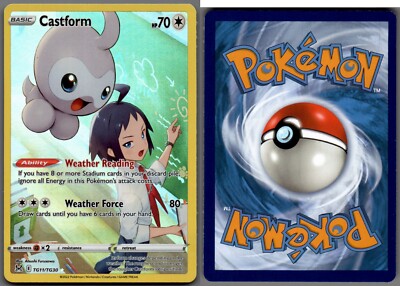 2022 Pokemon, Lost Origin Trainer Gallery, #TG11/TG30 Castform, Holo ...