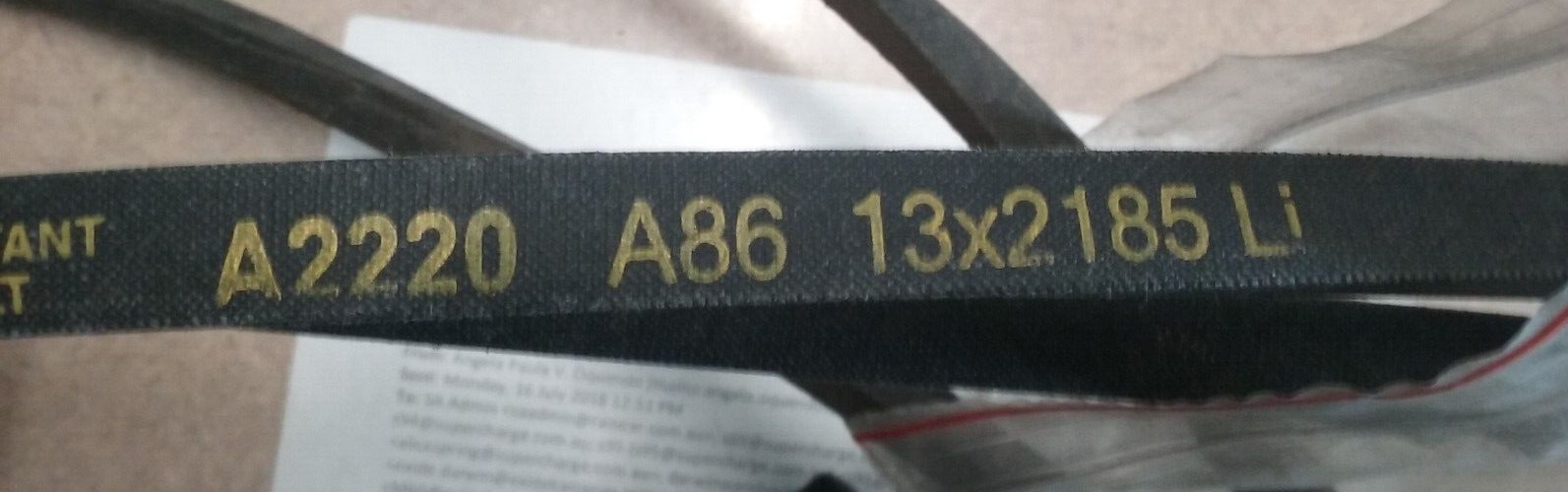 A86 - Fenner A86 Poly-F Plus PB Classical V Belt | eBay