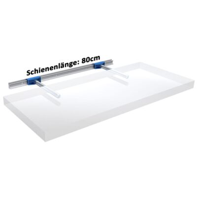 Tablarträger Set Regalbodenträger Wand-Schiene Tablar Regal Halter ...