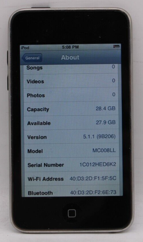 Apple iPod Touch 3rd Generation 32GB *USED/WIPED* | eBay